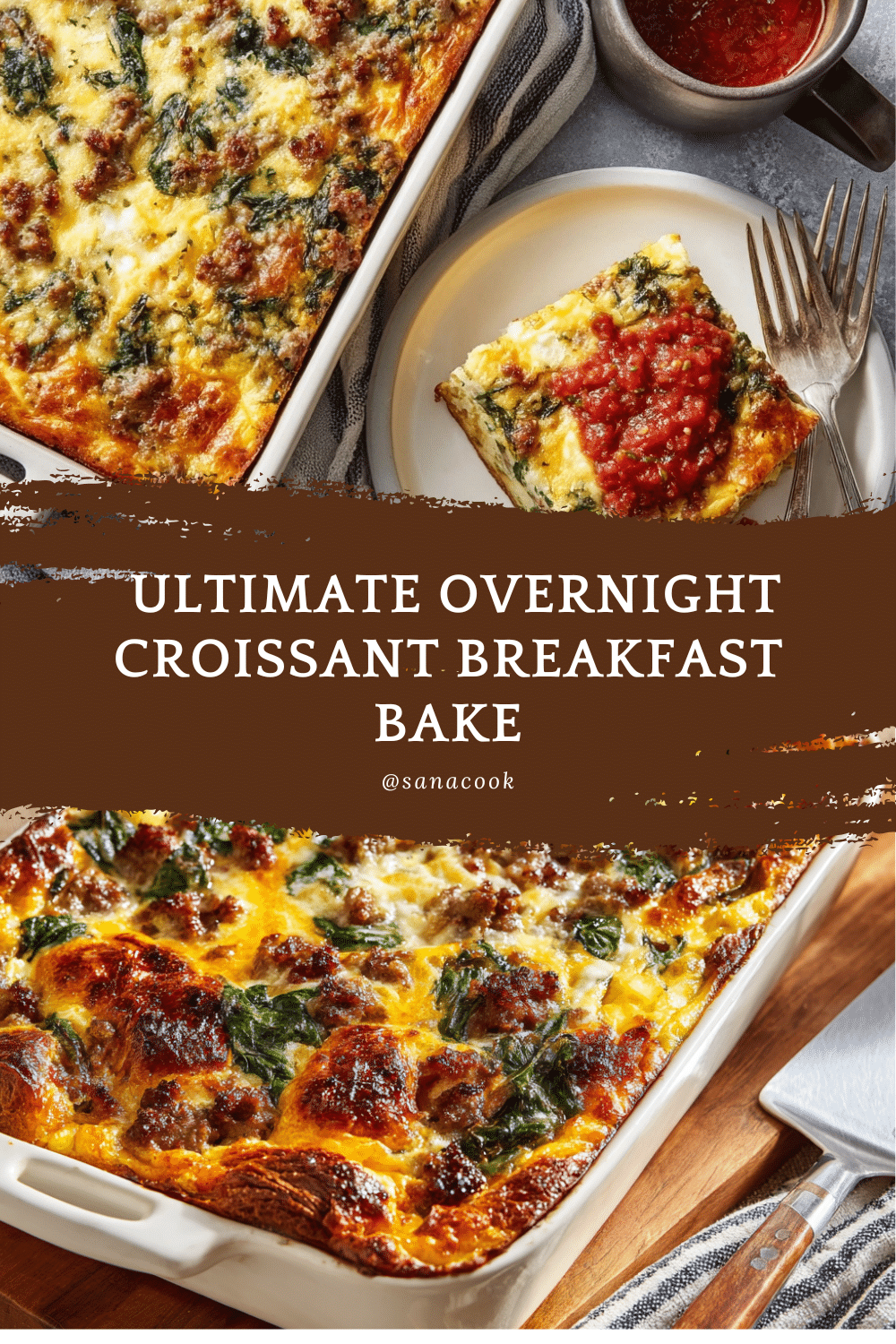 Overnight Croissant Breakfast Bake Recipe - Easy Breakfast Casserole