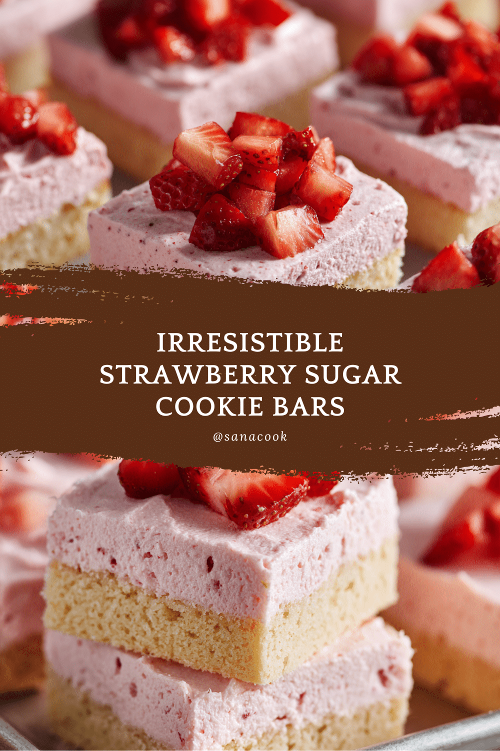 Strawberry Sugar Cookie Bars - Soft & Tart Delight