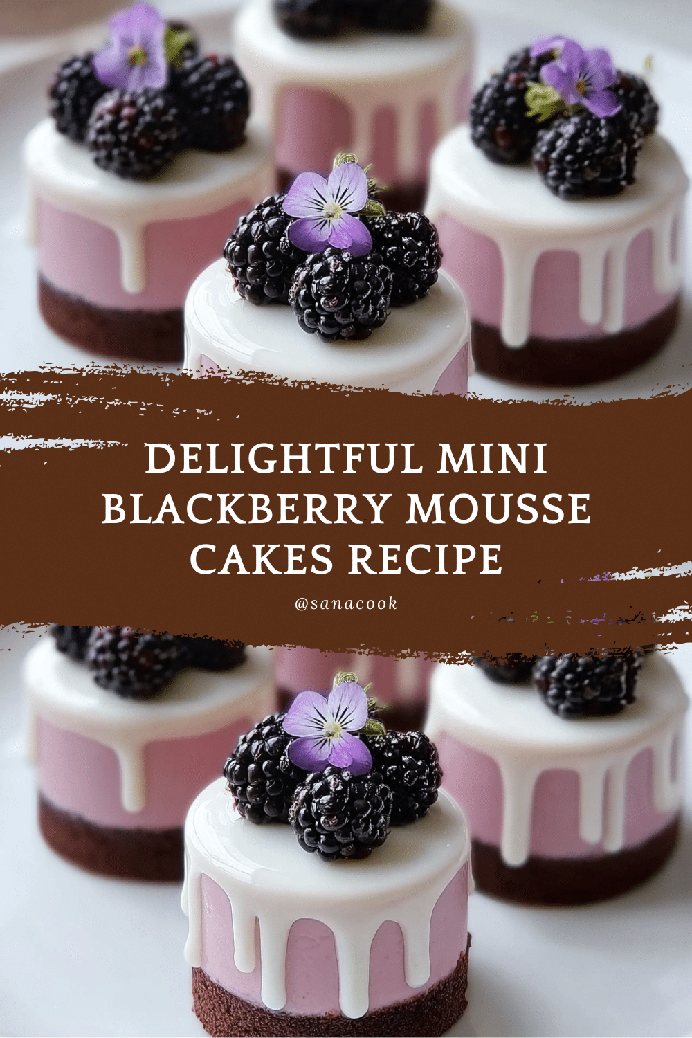 Mini Blackberry Mousse Cakes: Irresistible Dessert Delight