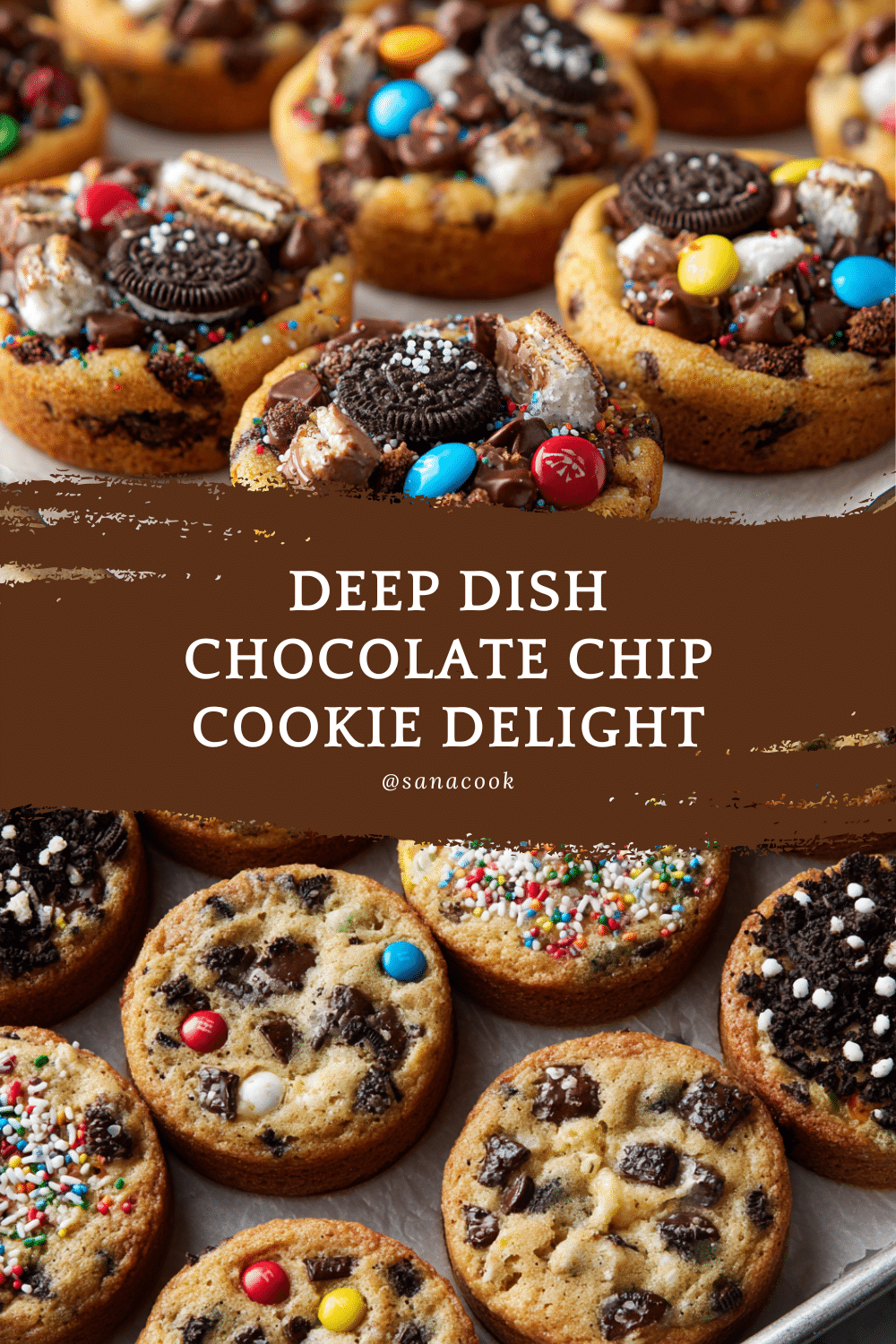 Deep Dish Chocolate Chip Cookies: Gooey Indulgence & Toppings Galore