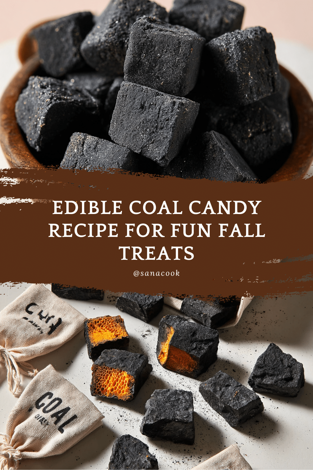 Edible Coal Candy: Crunchy, Chocolatey Holiday Treat