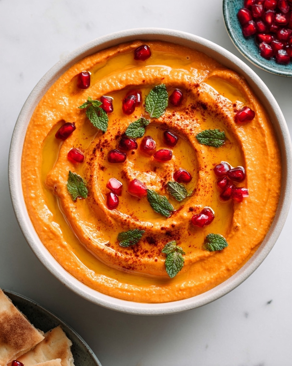 Roasted Carrot and Red Pepper Feta Dip | Flavorful Veggie Spread