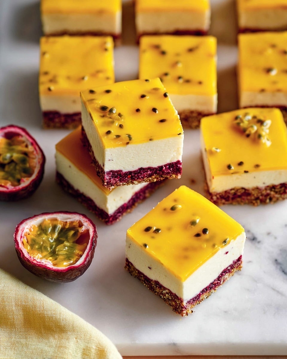 Mango and Passionfruit Bars: Refreshing Tropical Fruit Dessert